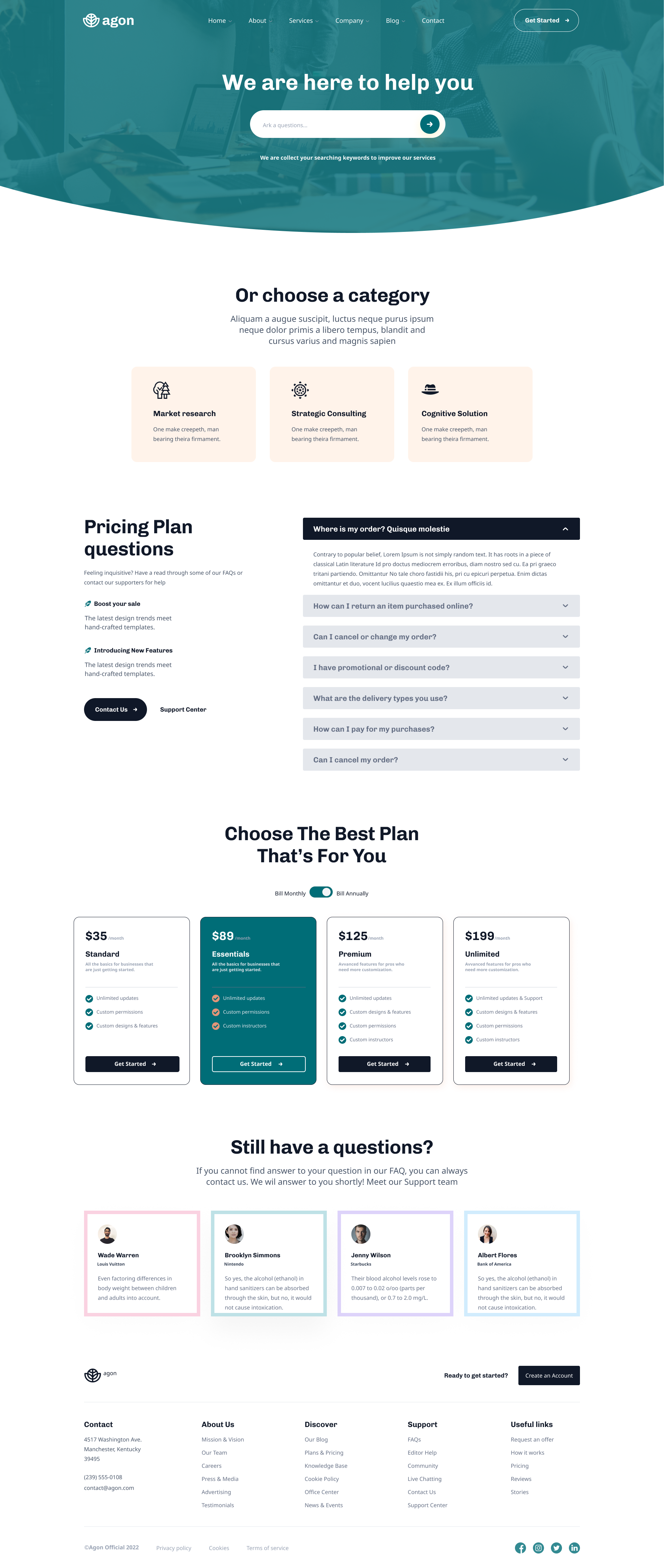 Agon - Multipurpose Agency Figma Template by alithemes | ThemeForest